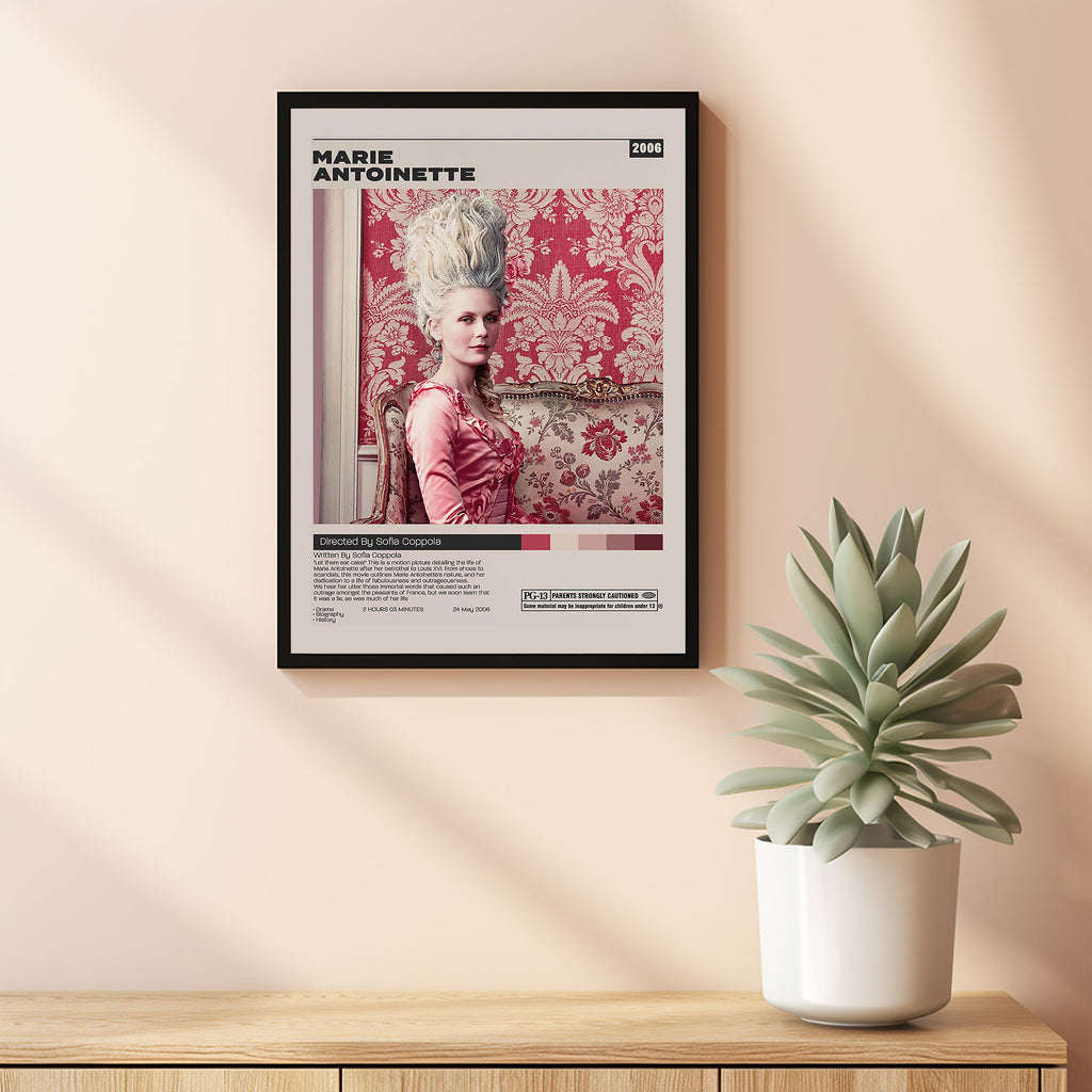 Marie Antoinette Poster, Sofia Coppola, Minimalist Movie Poster ...