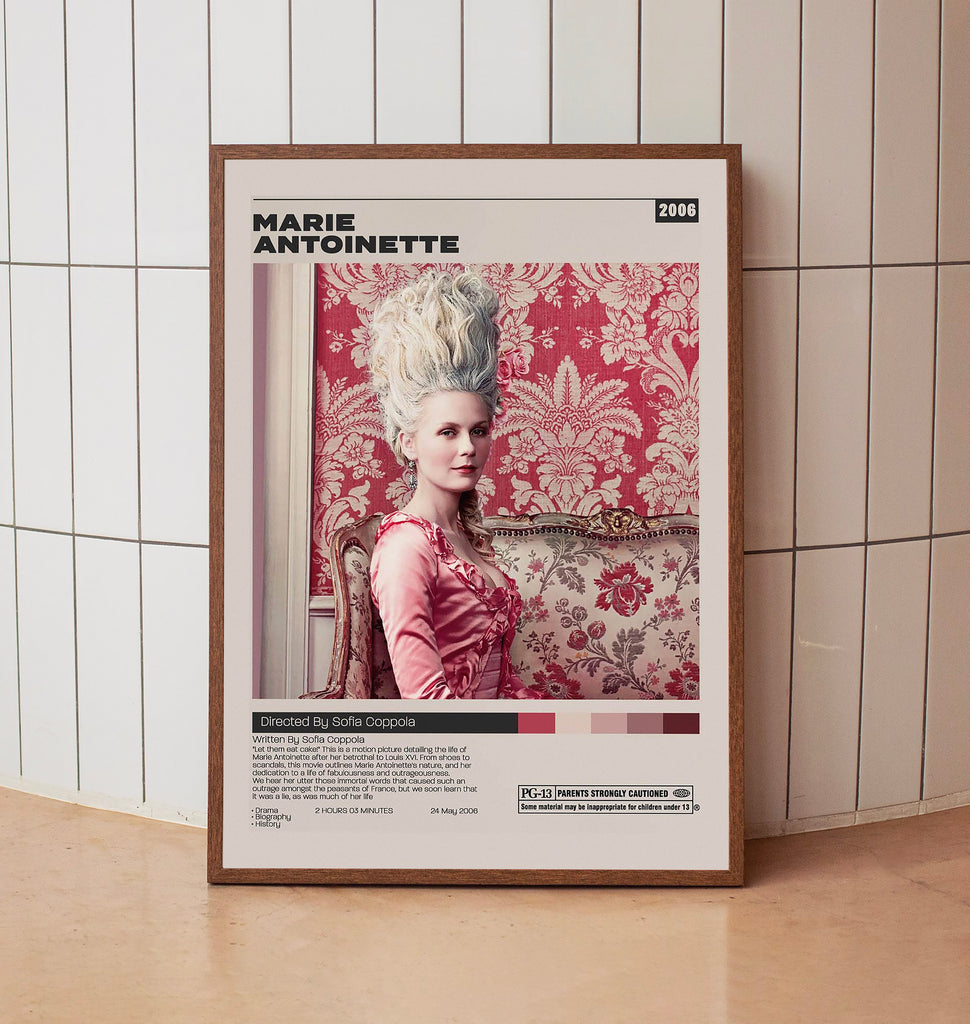 Marie Antoinette Poster, Sofia Coppola, Minimalist Movie Poster ...
