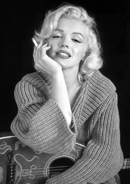 Marilyn Monroe Smoking Photograph Print Wall Art Poster 1561795122 ...