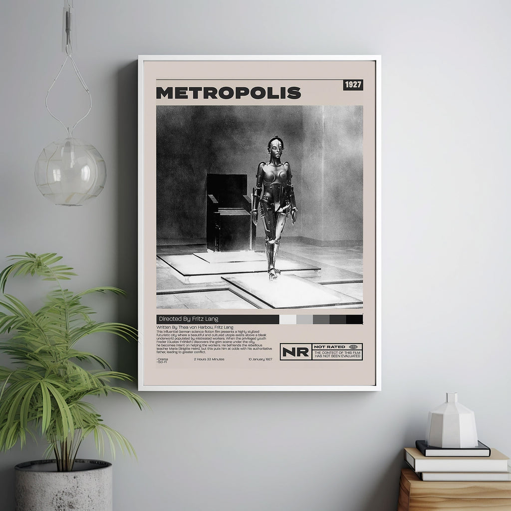 Metropolis Poster, Fritz Lang, Minimalist Movie Poster – mythicwall