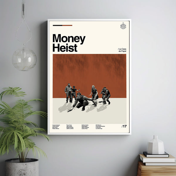 Money Heist Poster, Money Heist Movie, Money Heist Film, Retro Poster ...