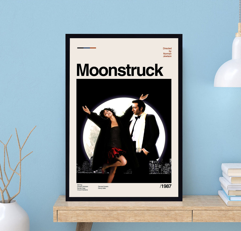 Moonstruck Poster, Moonstruck Print, Norman Jewison, Midcentury Art, M – mythicwall