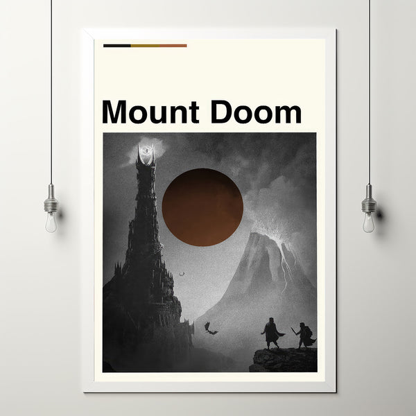 Mount Doom Poster, Mount Doom Movie, Mount Doom Film, Minimalist Art ...
