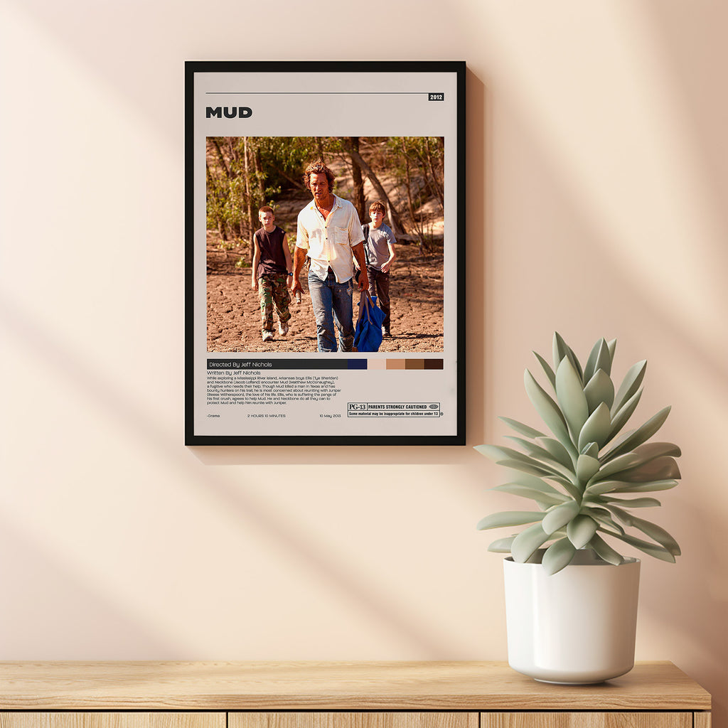 Mud Poster, Jeff Nichols, Minimalist Movie Poster – mythicwall