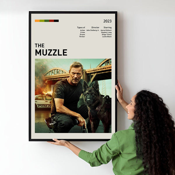 Muzzle Movie Poster Minimalist Midcentury Poster Wall Art Print Retro ...