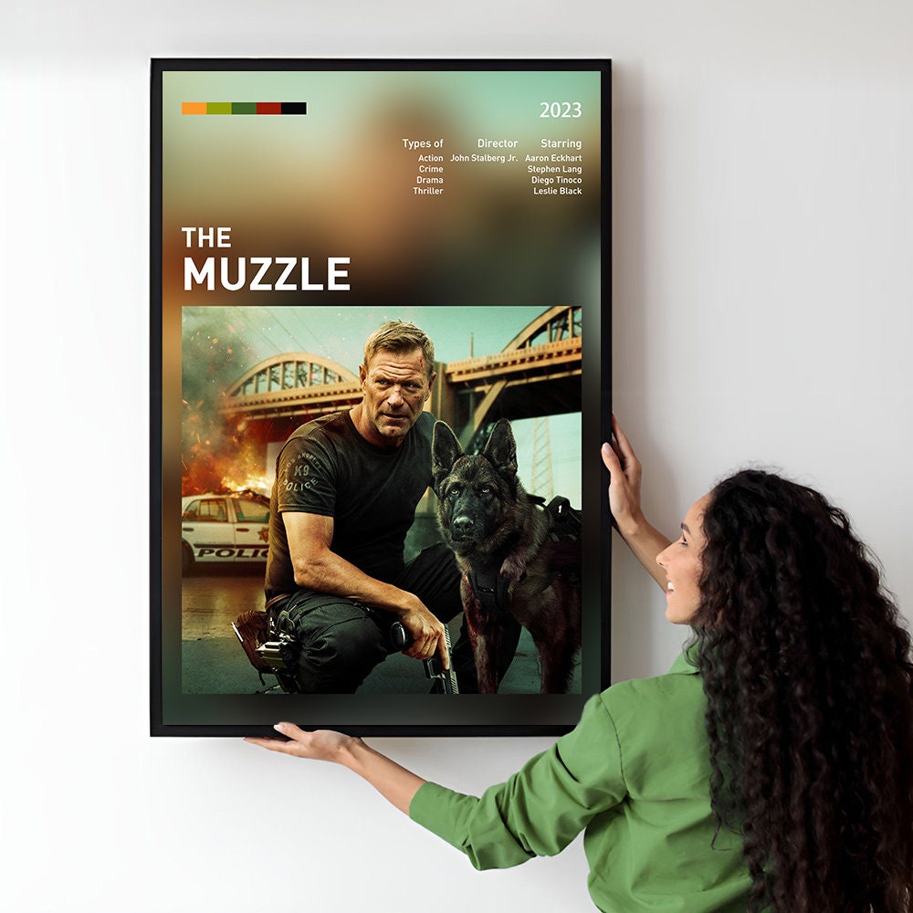 Muzzle Movie Poster Minimalist Midcentury Poster Wall Art Print Retro ...