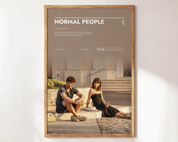 Normal People Poster Art Print Movie Posters TV Posters Gift for Movie ...