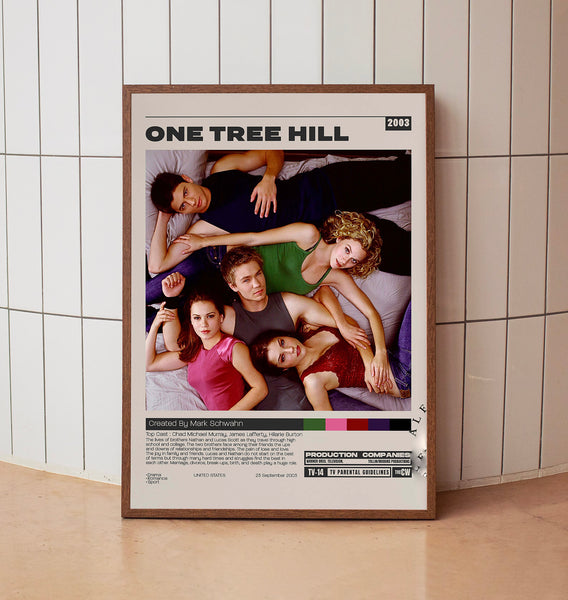 One Tree Hill Poster, Mark Schwahn, Minimalist Tv Series, Vintage Retr ...