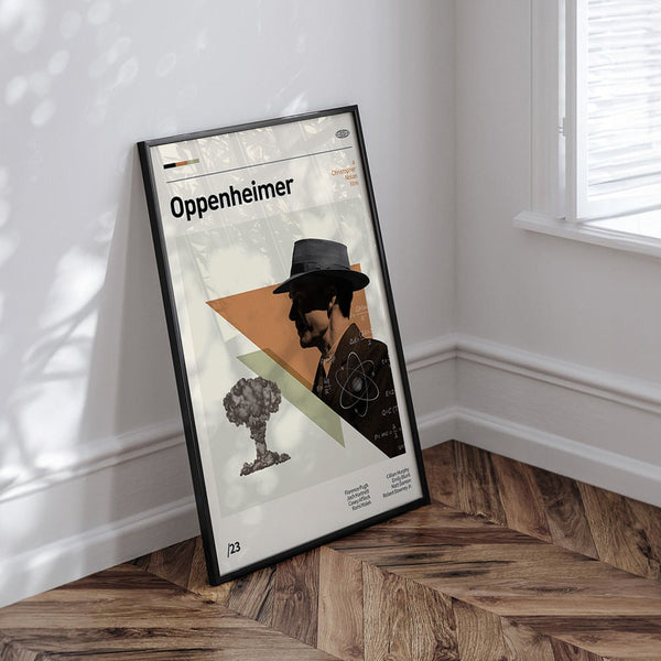 Oppenheimer Movie Poster Minimalist Midcentury Poster Wall Art Print R ...