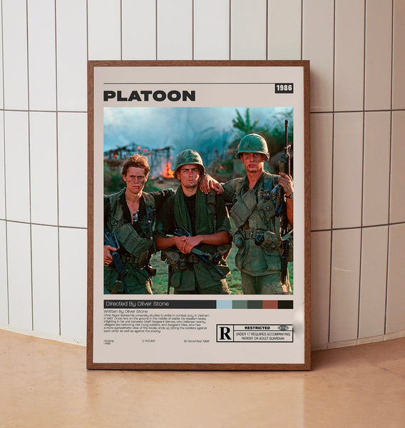 Platoon Poster, Oliver Stone, Minimalist Movie Poster,Home Decor ...
