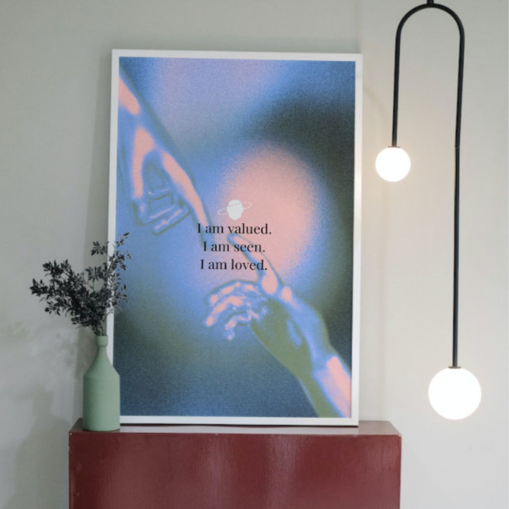 Positive Affirmation Print, Etheral Wall Art,Minimalist Wall Art,,Retr ...