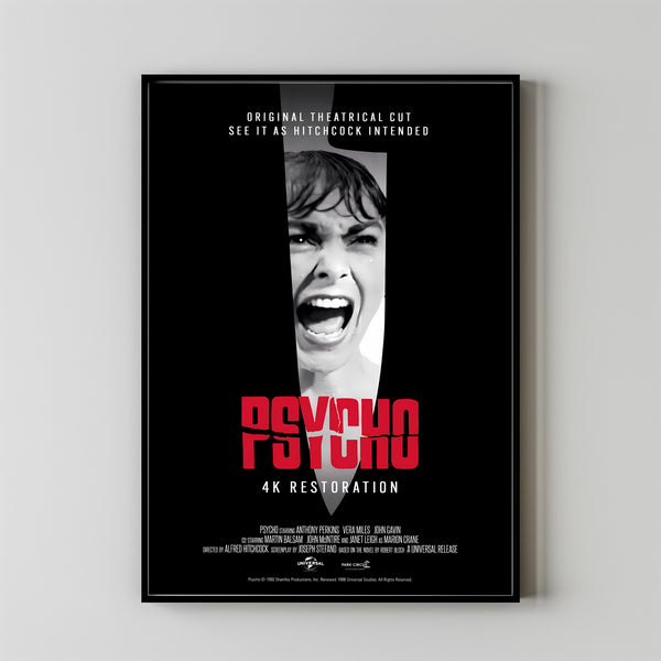 Psycho (1960) Poster Art Print Movie Posters Gift for Movie lovers 3 ...
