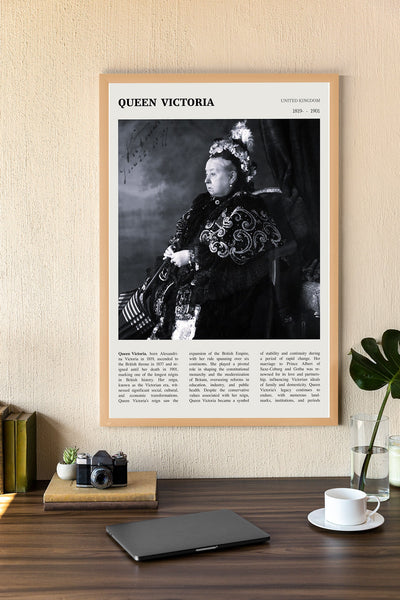 Queen Victoria Wall Art Poster Queen Victoria Black White Poster Poste ...