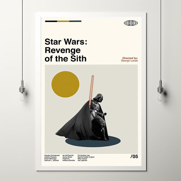 Revenge of the Sith - Star Wars Poster - Movie Poster - Retro Modern A ...