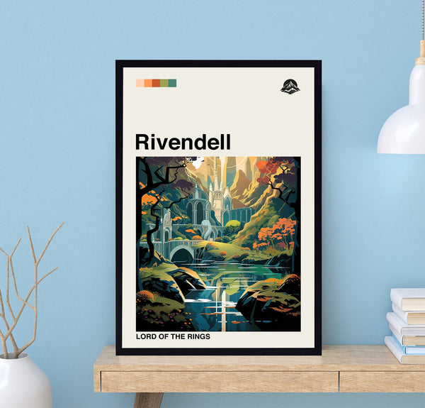 Rivendell Lord of The Rings Movie Poster, Retro Movie Poster, Minimali ...