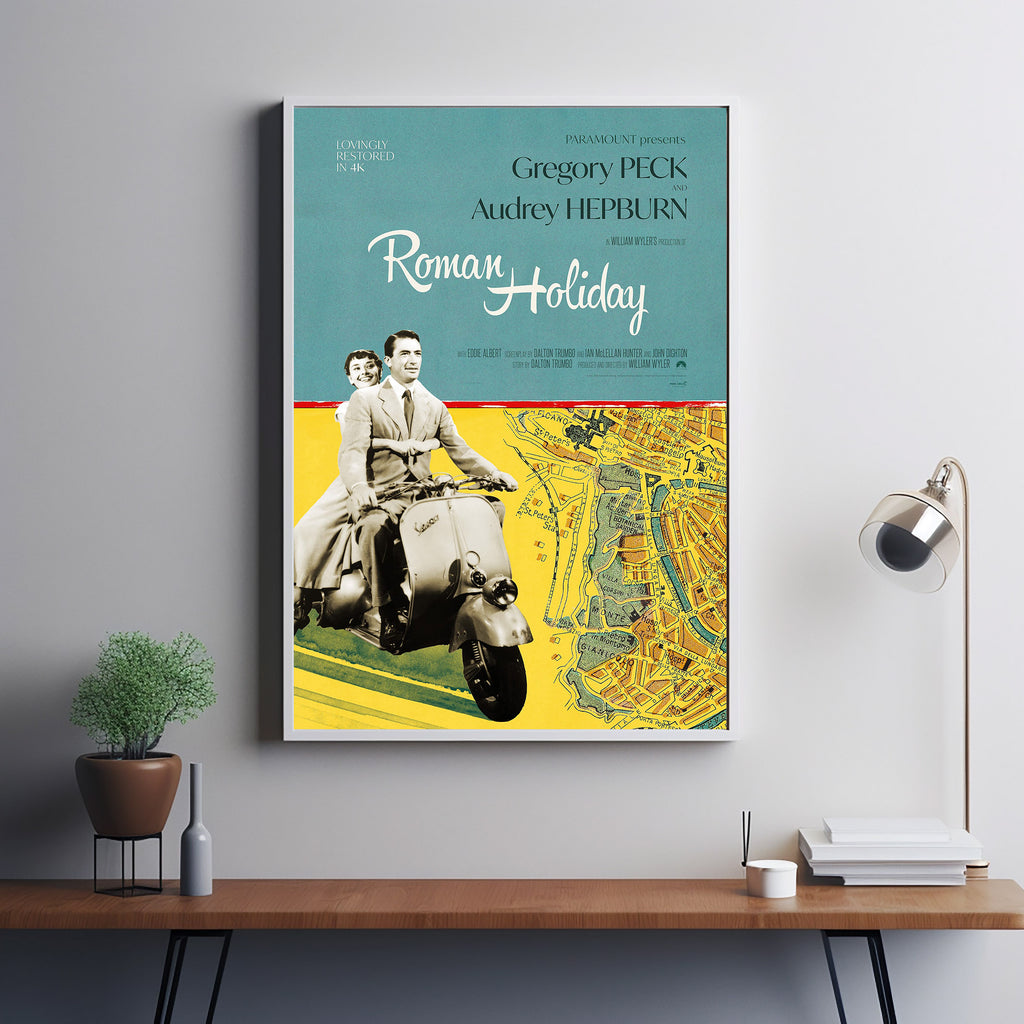 Roman Holiday Movie Poster,Film Fan Collectibles,Vintage Movie Poster ...
