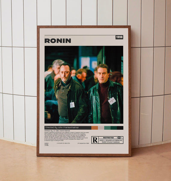 Ronin Poster, John Frankenheimer, Minimalist Movie Poster,Room Decor ...
