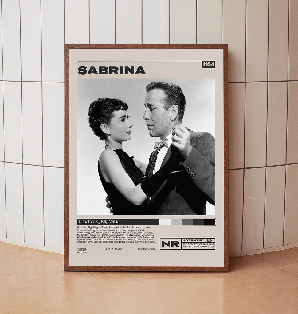 Sabrina Poster, Billy Wilder, Minimalist Movie Poster,Room Decor ...