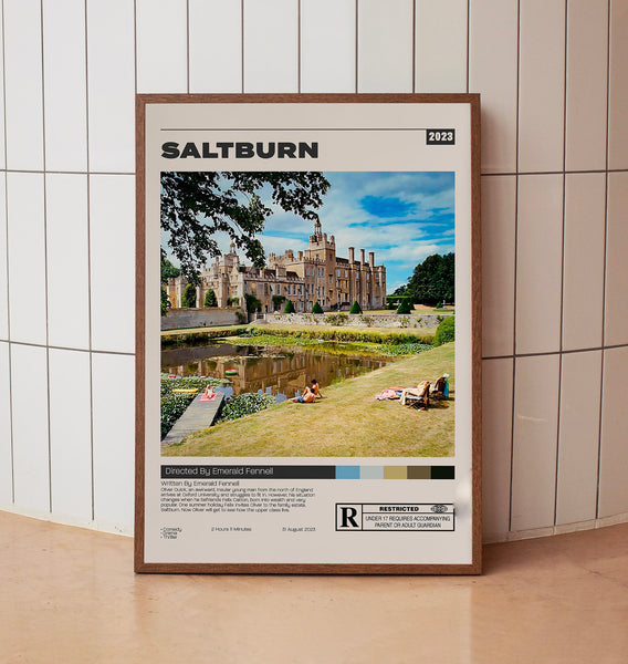 Saltburn Poster, Emerald Fennel, Minimalist Movie Poster, Vintage Retr ...