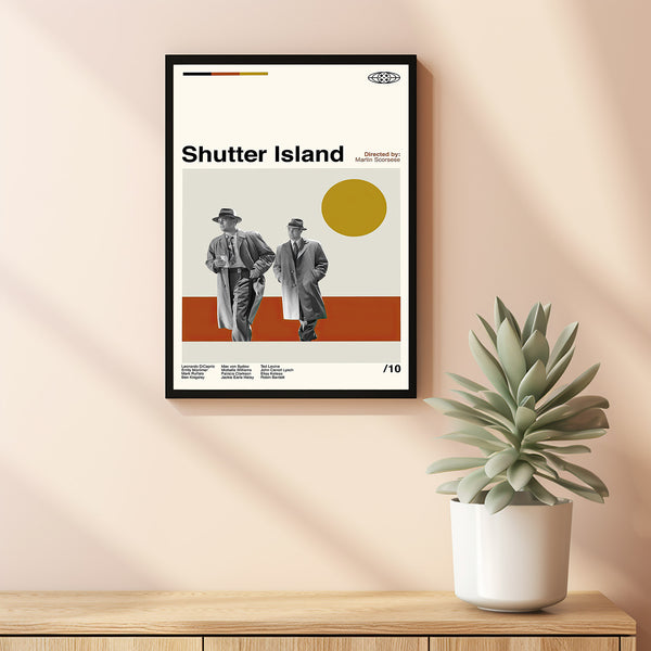 Shutter Island - Martin Scorsese - Movie Poster - Retro Modern Art - M ...