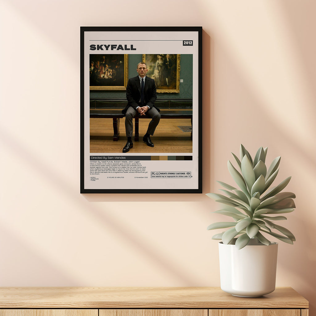 skyfall poster framed