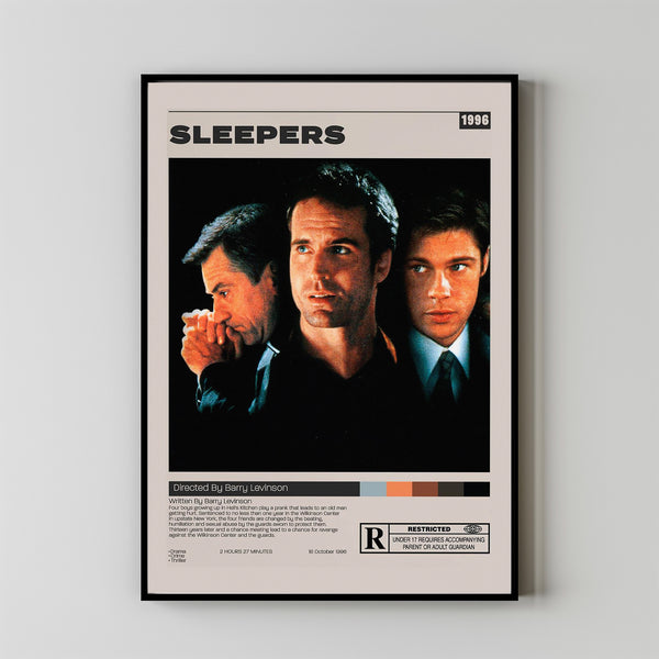 Sleepers Poster, Barry Levinson, Minimalist Movie Poster,Room Decor ...