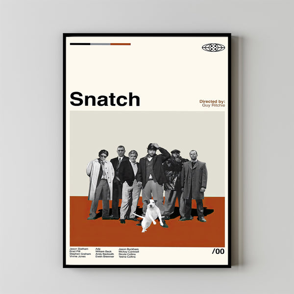 Snatch Poster - Guy Ritchie - Movie Poster - Retro Modern Art - Minima ...
