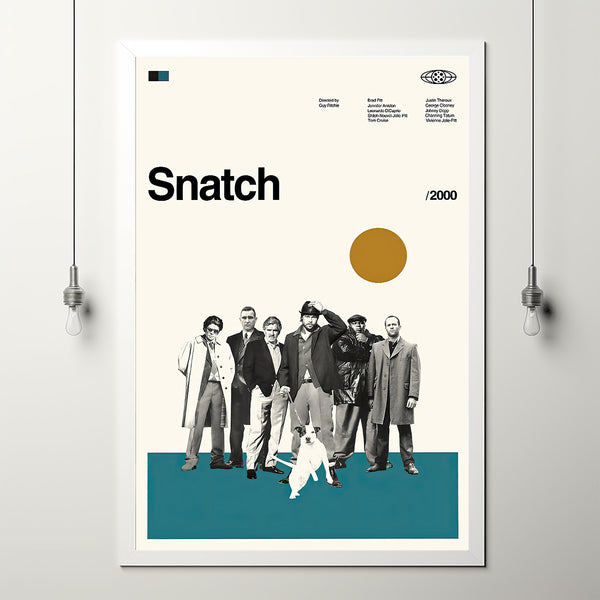 Snatch Poster, Guy Ritchie, Vintage Modern, Album Cover Poster, Minima ...
