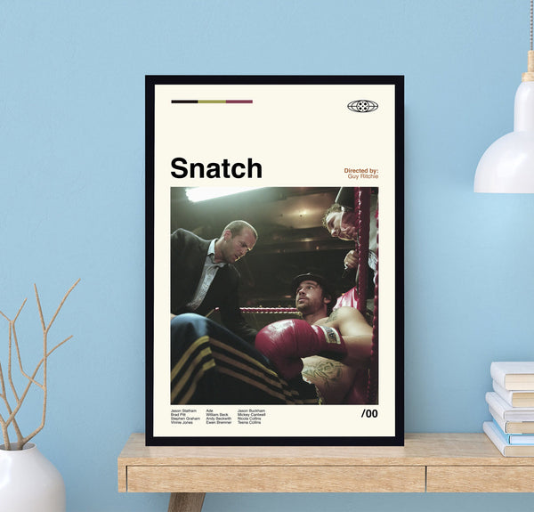 Snatch Poster, Snatch Movie Poster, Guy Ritchie, Movie Poster, Vintage ...