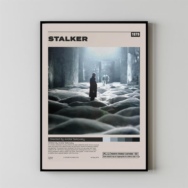 Stalker Movie Poster, Andrei Tarkovsky, Minimalist Movie Poster ...