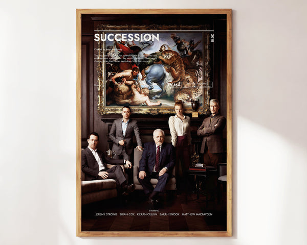 Succession Poster Art Print Movie Posters TV Posters Gift for Movie lo ...