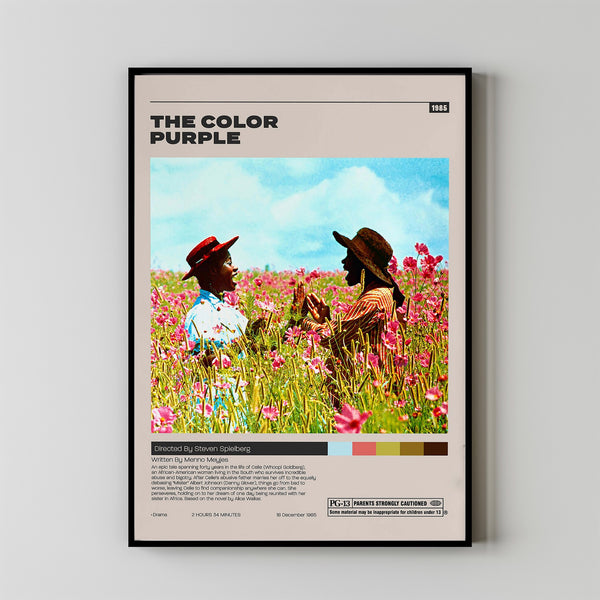 The Color Purple Poster, Steven Spielberg, Minimalist Movie Poster ...