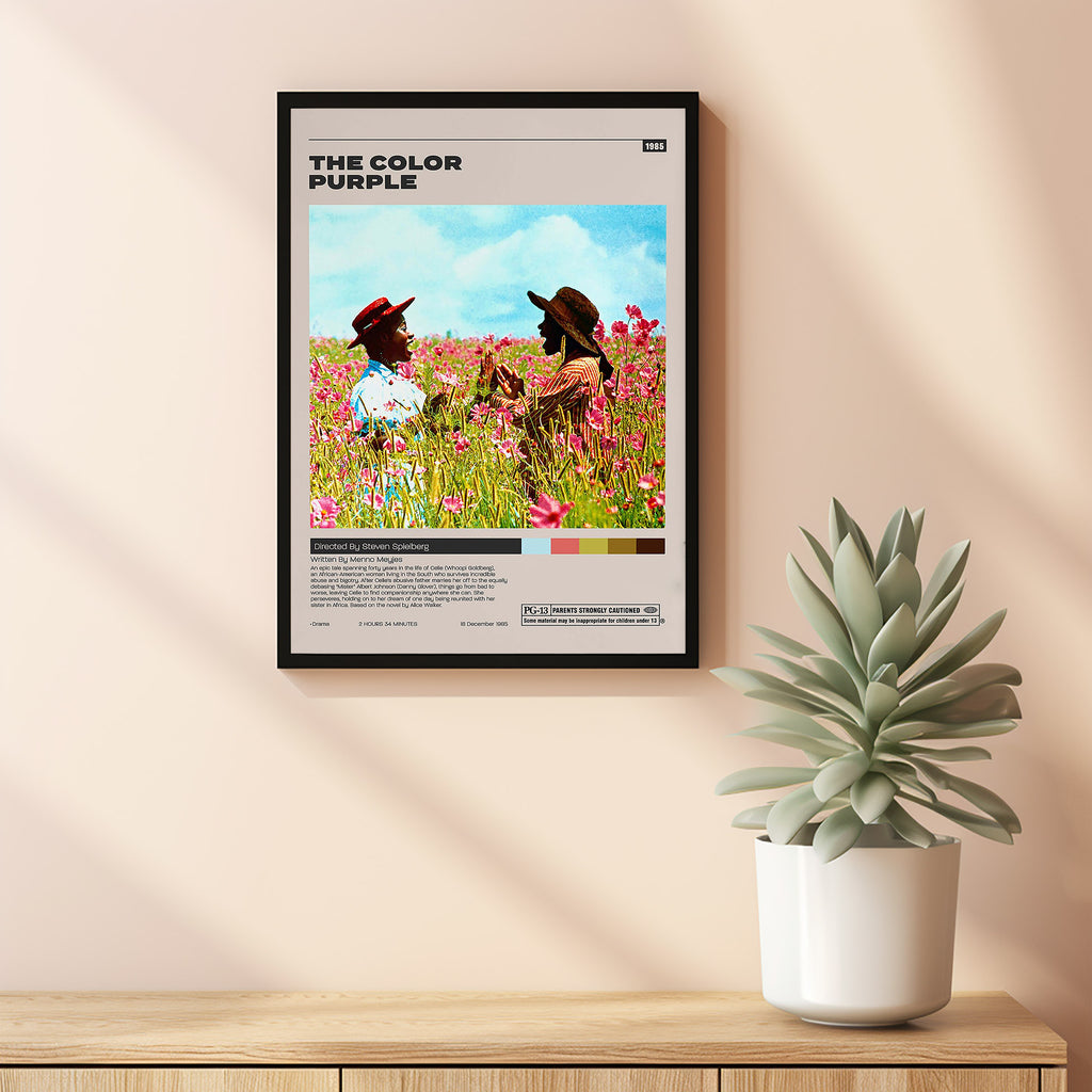 The Color Purple Poster, Steven Spielberg, Minimalist Movie Poster ...