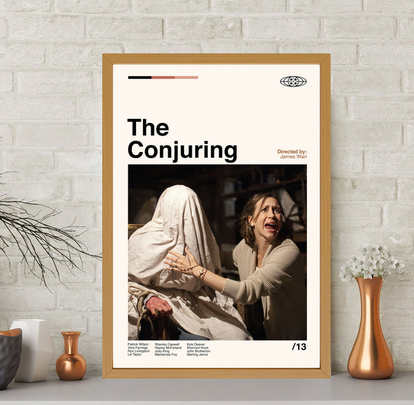 The Conjuring Poster, The Conjuring Print, Vintage Poster, Midcentury ...