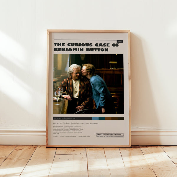 The Curious Case of Benjamin Button Poster, Brad Pitt Wall Art, Minima ...