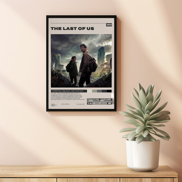The Last of Us Poster, Craig Mazin, Minimalist Tv Series, Vintage Retr ...