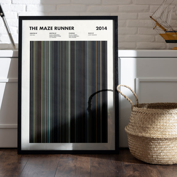 The Maze Runner Movie Barcode Print, The Maze Runner Print, The Maze R ...