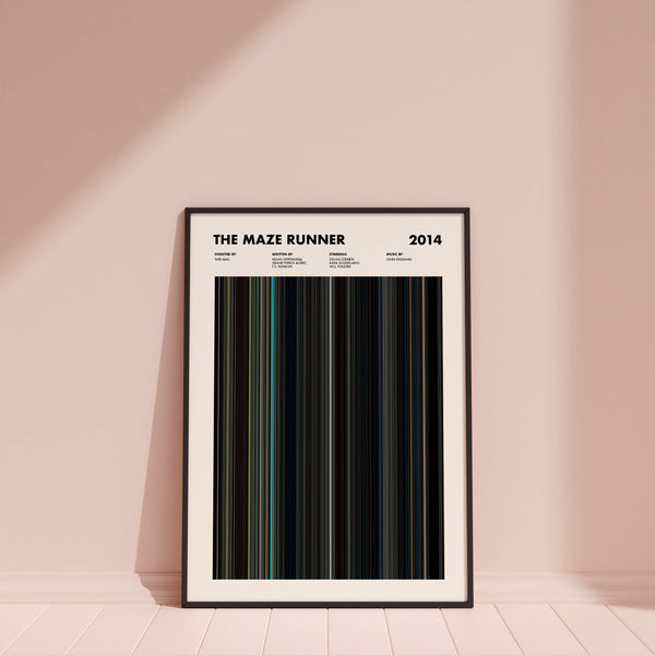 The Maze Runner Movie Barcode Print, The Maze Runner Print, The Maze R ...