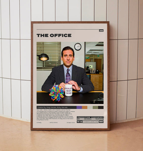 The Office Poster, Greg Daniels, Minimalist Tv Series, Vintage Retro A ...