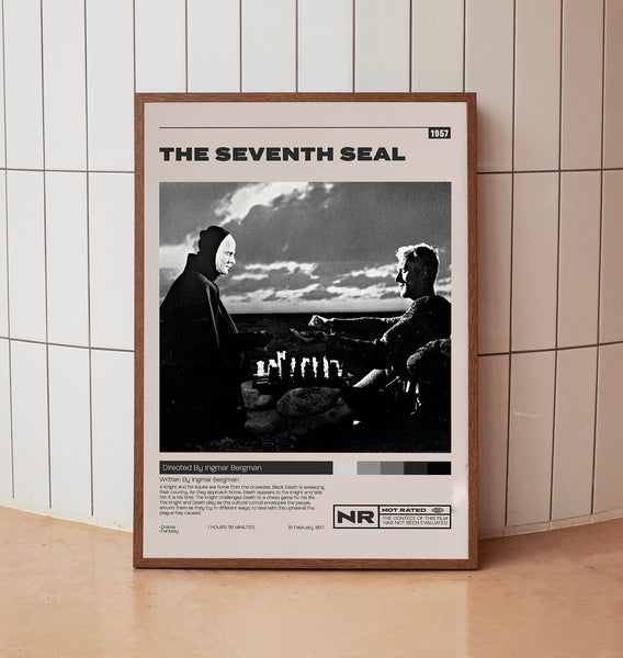 The Seventh Seal, Ingmar Bergman, Minimalist Movie Poster – mythicwall