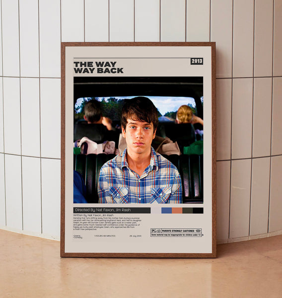 The Way Way Back, Nat Faxon, Jim Rash, Minimalist Movie Poster – mythicwall