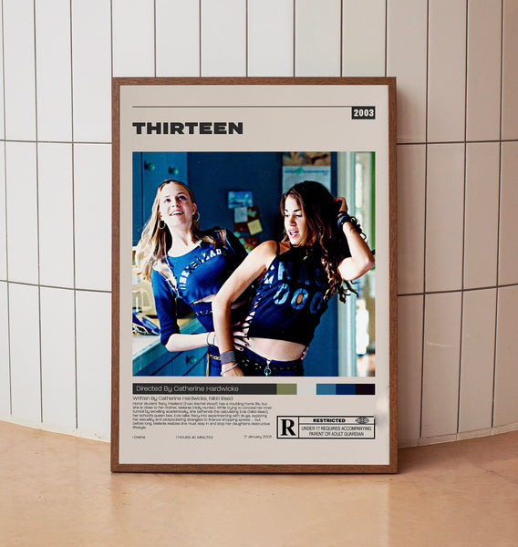 Thirteen Movie Poster, Catherine Hardwicke, Minimalist Movie Poster, V ...