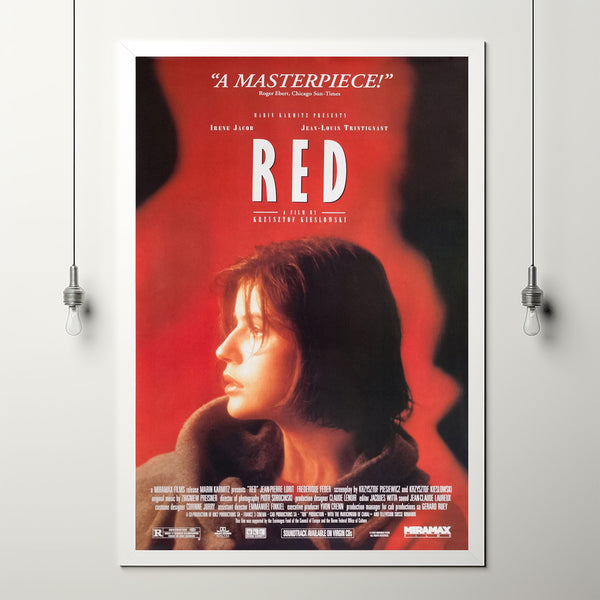 Three Colors Red Movie Poster,Film Fan Collectibles,Vintage Movie Post ...