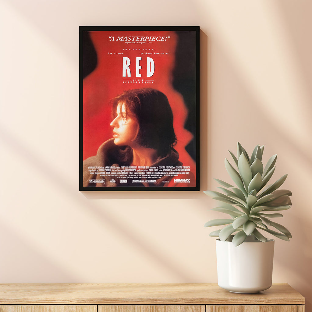 Three Colors Red Movie Poster,Film Fan Collectibles,Vintage Movie Post ...