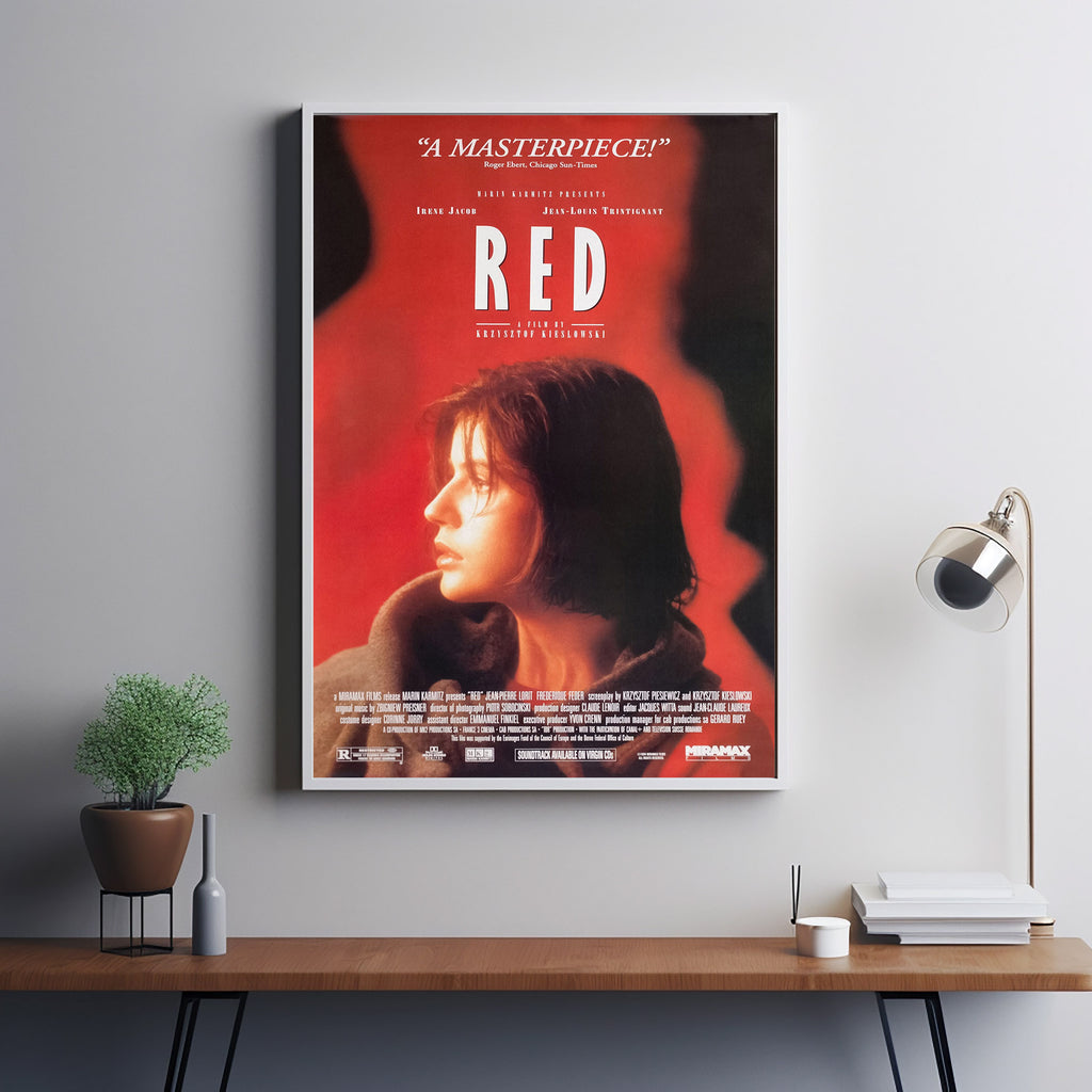 Three Colors Red Movie Poster,Film Fan Collectibles,Vintage Movie Post ...