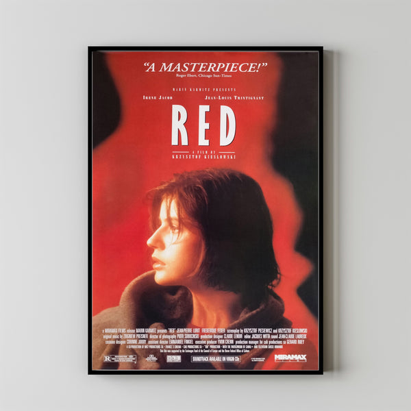 Three Colors Red Movie Poster,Film Fan Collectibles,Vintage Movie Post ...