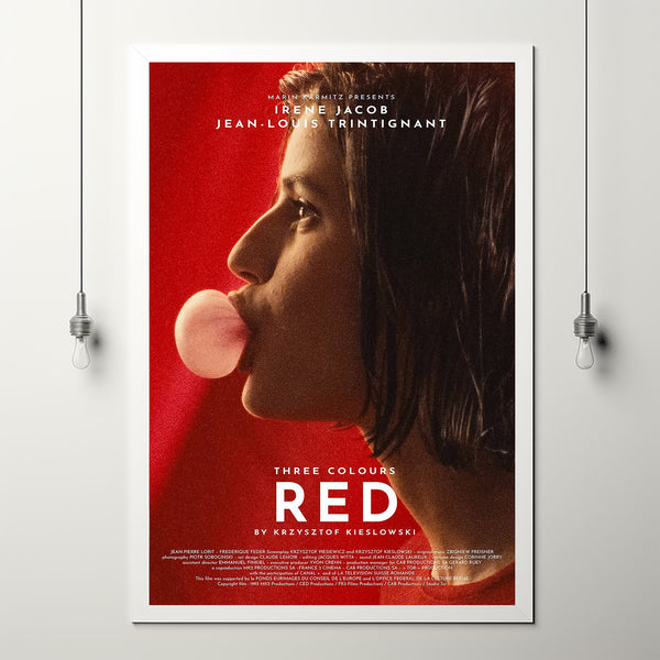 Three Colors Red Movie Poster,Film Fan Collectibles,Vintage Movie Post ...