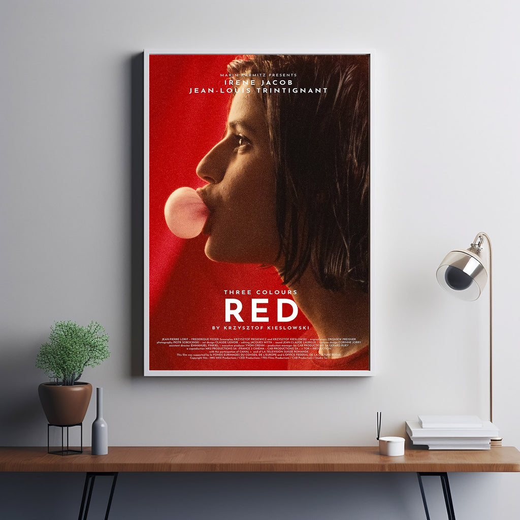 Three Colors Red Movie Poster,Film Fan Collectibles,Vintage Movie Post ...