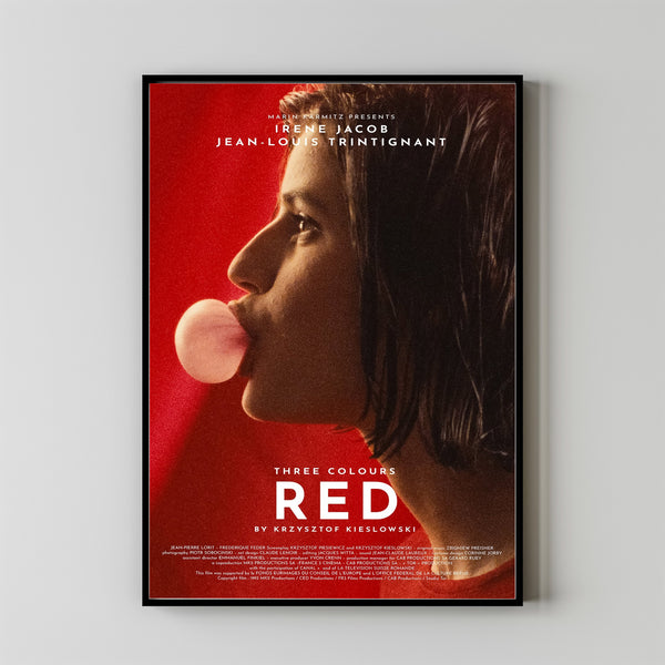 Three Colors Red Movie Poster,Film Fan Collectibles,Vintage Movie Post ...