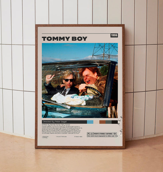 Tommy Boy Poster, Peter Segal, Minimalist Movie Poster – mythicwall